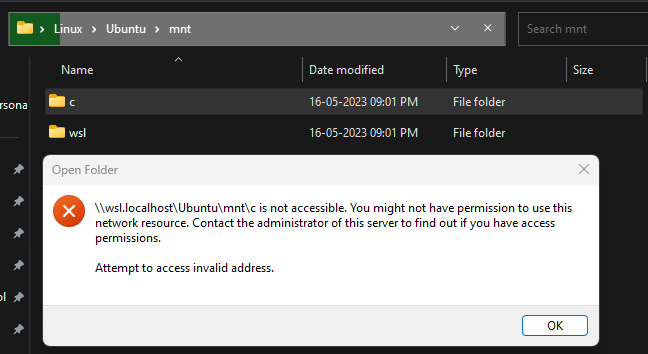 Lost Permissions To Access Files · Microsoft Wsl · Discussion 10114 