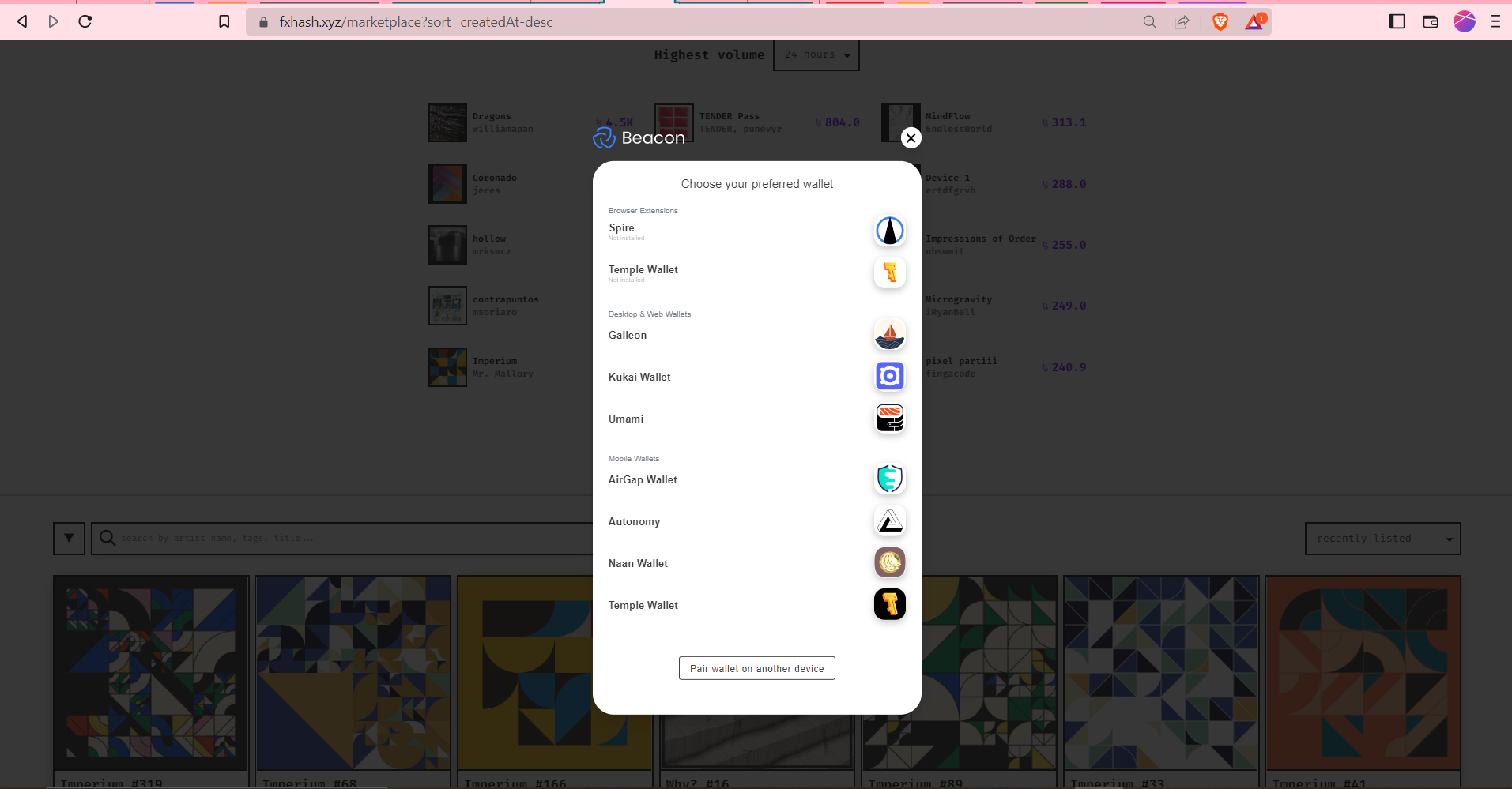 Some contents are hidden while trying to choose a wallet · Issue #471 ...
