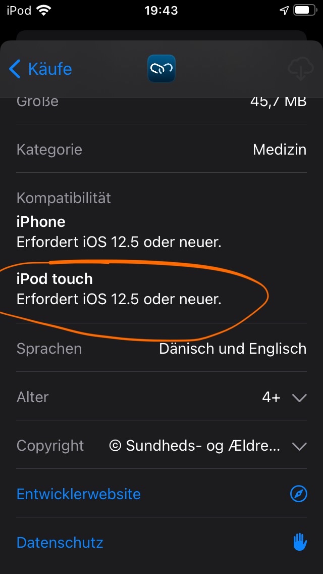 App is incompatible with iPod touch although listed as a compatible ...