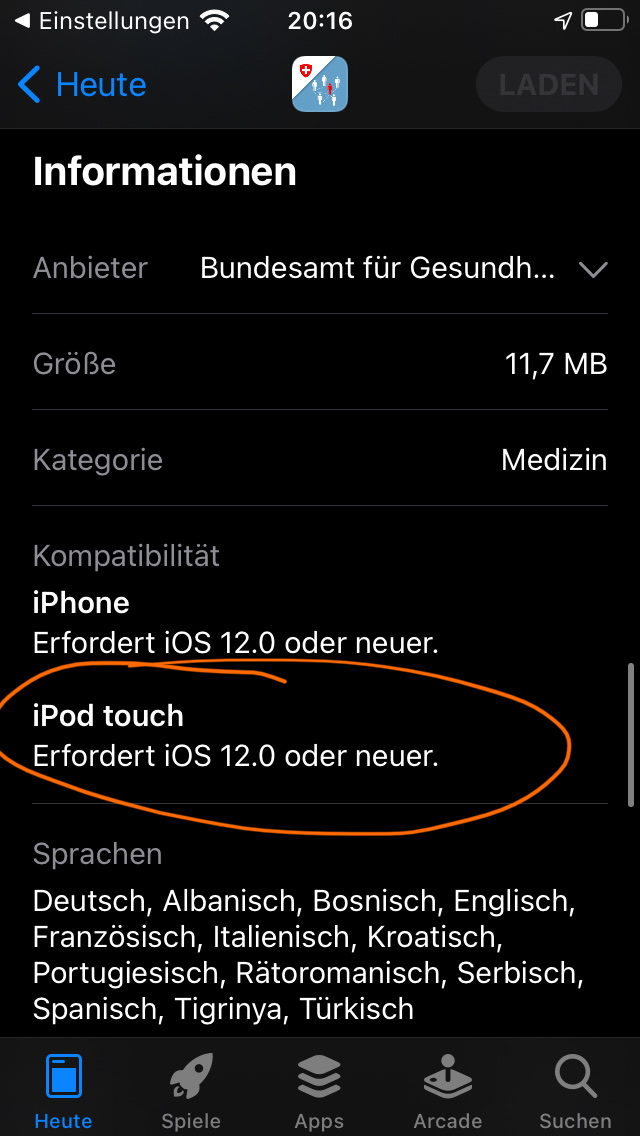 App is incompatible with iPod touch although listed as a compatible ...