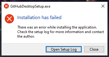 GitHub Desktop crashes during setup · Issue #11538 · desktop/desktop ...
