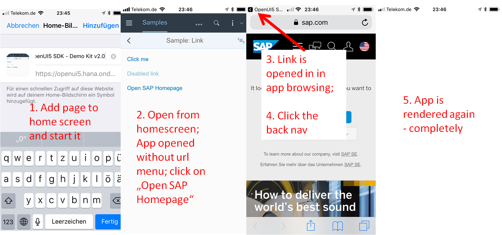 Usability, perceived performance issue - app rerendered after clicking on back navigation ...