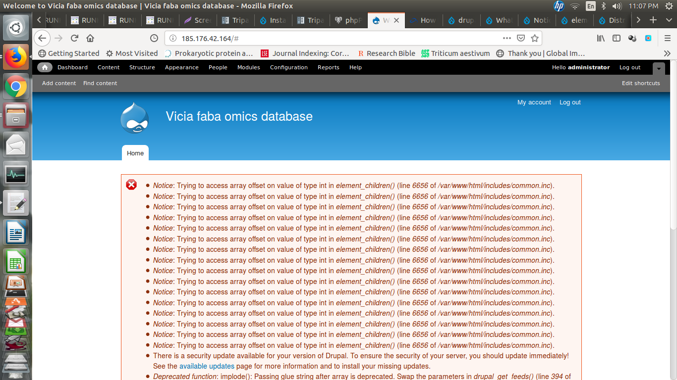 Error: There are 1 jobs queued. Calling: tripal_chado_prepare_chado() · Issue #1080 · tripal ...