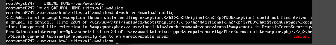 Error: There are 1 jobs queued. Calling: tripal_chado_prepare_chado() · Issue #1080 · tripal ...