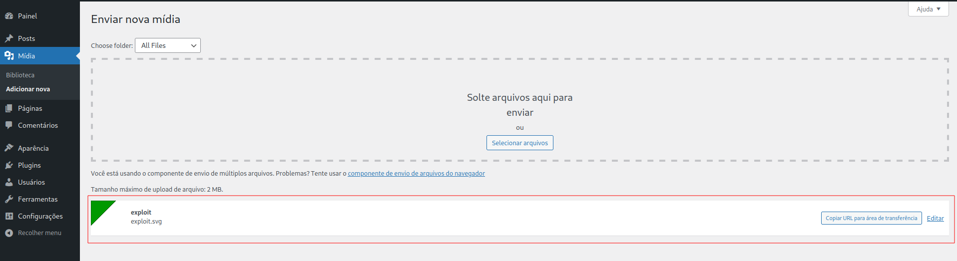 GitHub - iBLISSLabs/Cross-Site-Scripting-Through-SVG-Files-in-Easy-SVG-Support-Wordpress-Plugin