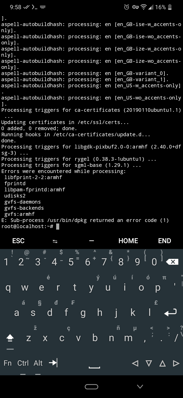 proot and proot-distro problems on android 9 · Issue #1725 · termux/termux-app · GitHub