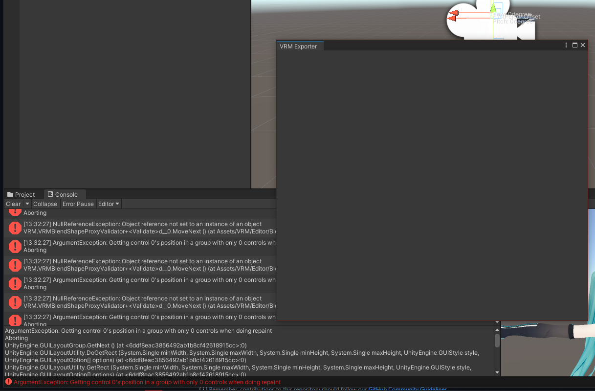 UniVRM GUI Flickers and can't export · Issue #1026 · vrm-c/UniVRM · GitHub