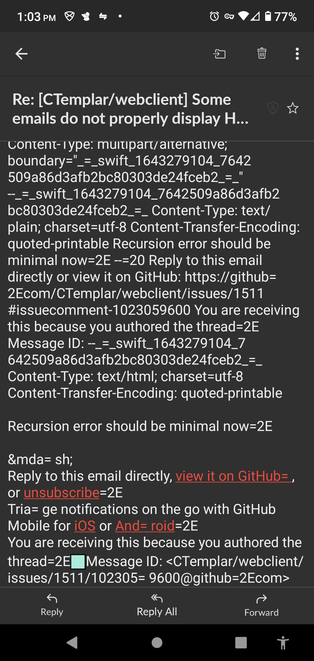 Some Emails Do Not Properly Display Html Elements · Issue 1511 · Ctemplarwebclient · Github 4611