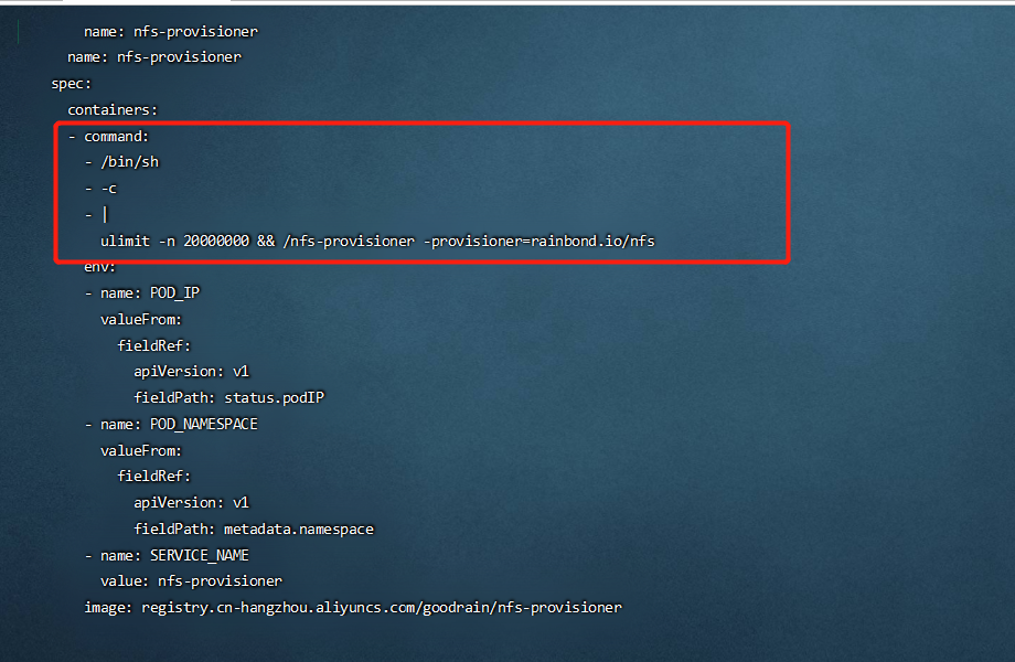 守护进程nfs-provisioner的 rlimit.Max 如何修改 · Issue #1576 · goodrain/rainbond · GitHub