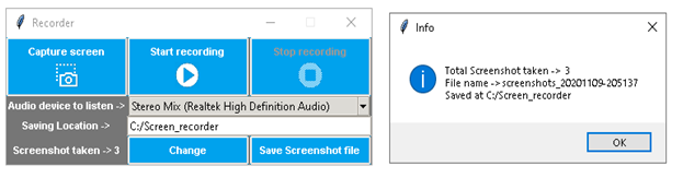 GitHub - Vikesh-04/Tkinter_Screen_Recorder: Tkinter based Screen ...