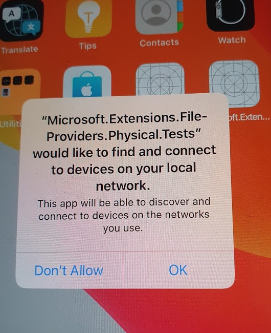Local networks access dialog in iOS 14 · Issue #555 · dotnet/xharness · GitHub