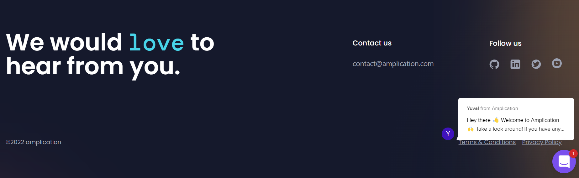 Updating the Contact us · Issue #3581 · amplication/amplication · GitHub