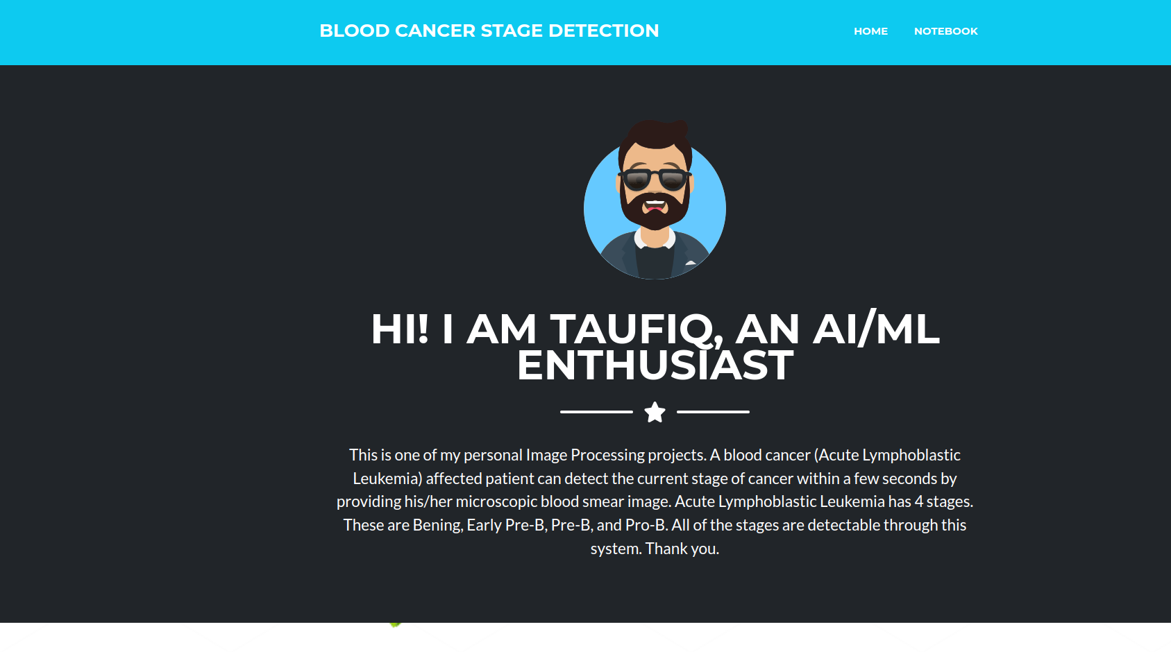 GitHub - taufiq-ai/Vision-Blood-Cancer-Stage-Detection: A Deep Learning based Python Web ...