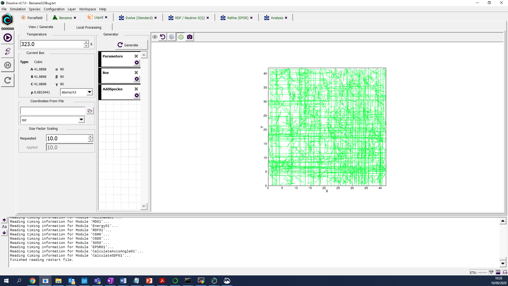 Unexpected Configuration Generated When Setting Size Factor Scaling 1