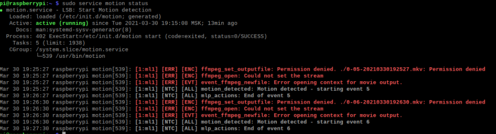 Problem with recording files when motion is detected · Issue #2082 · motioneye-project/motioneye ...