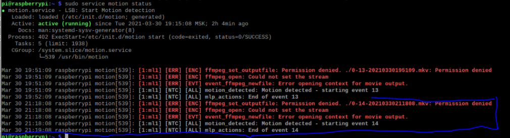Problem with recording files when motion is detected · Issue #2082 ...