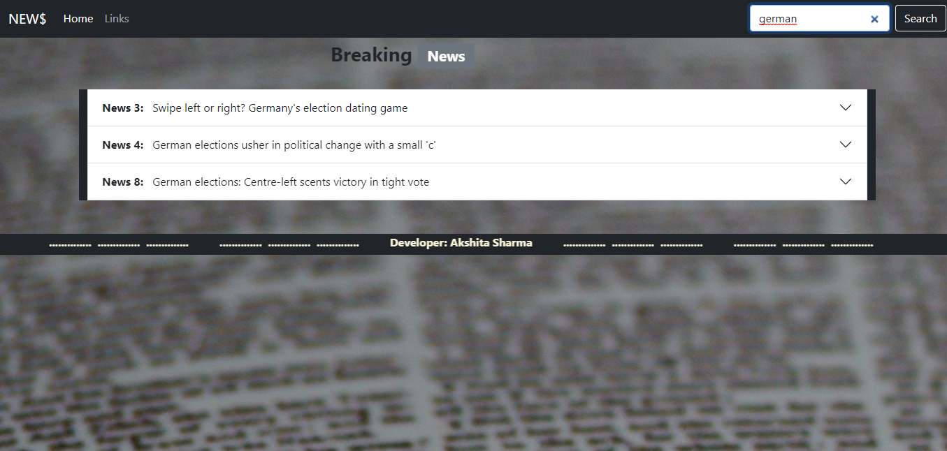GitHub - akshita-sharma8609/News-Web-App: This is a news website using HTML, CSS and JAVASCRIPT.
