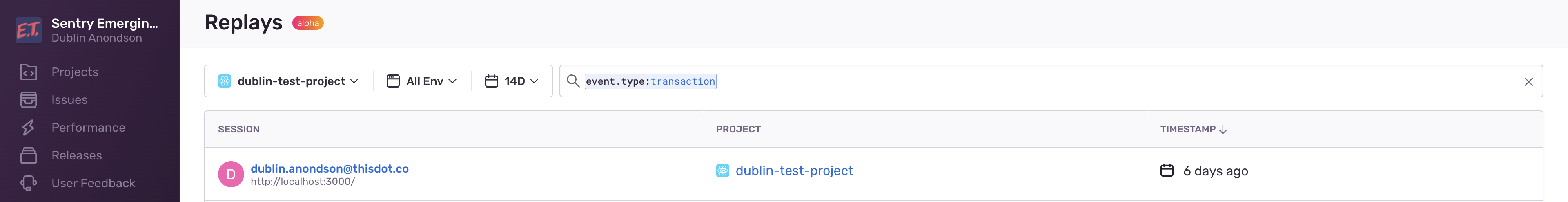 Add Search Component For Search On Replay Index · Issue 33271 · Getsentrysentry · Github