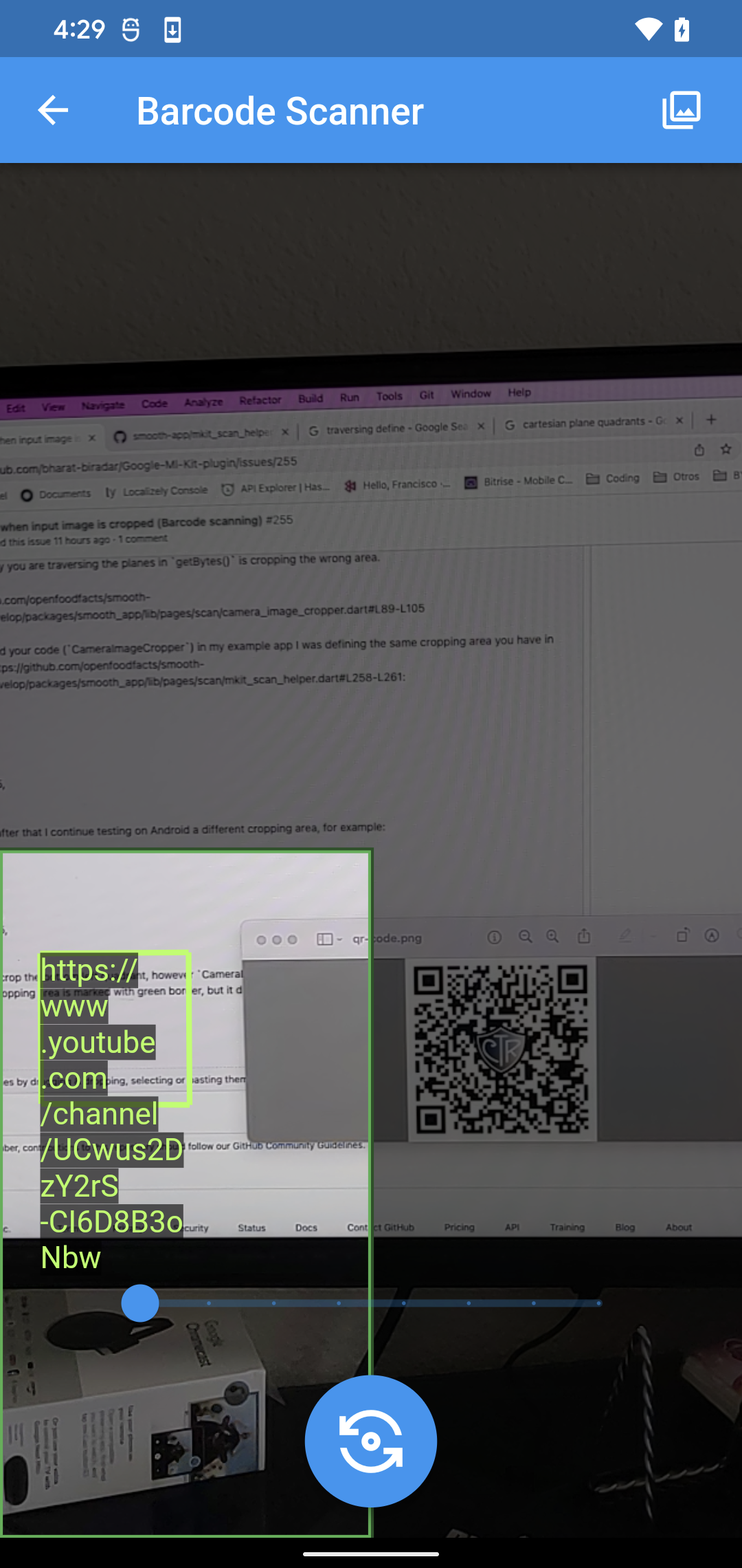iOS: Crash when input image is cropped (Barcode scanning) · Issue #255 · flutter-ml/google_ml ...