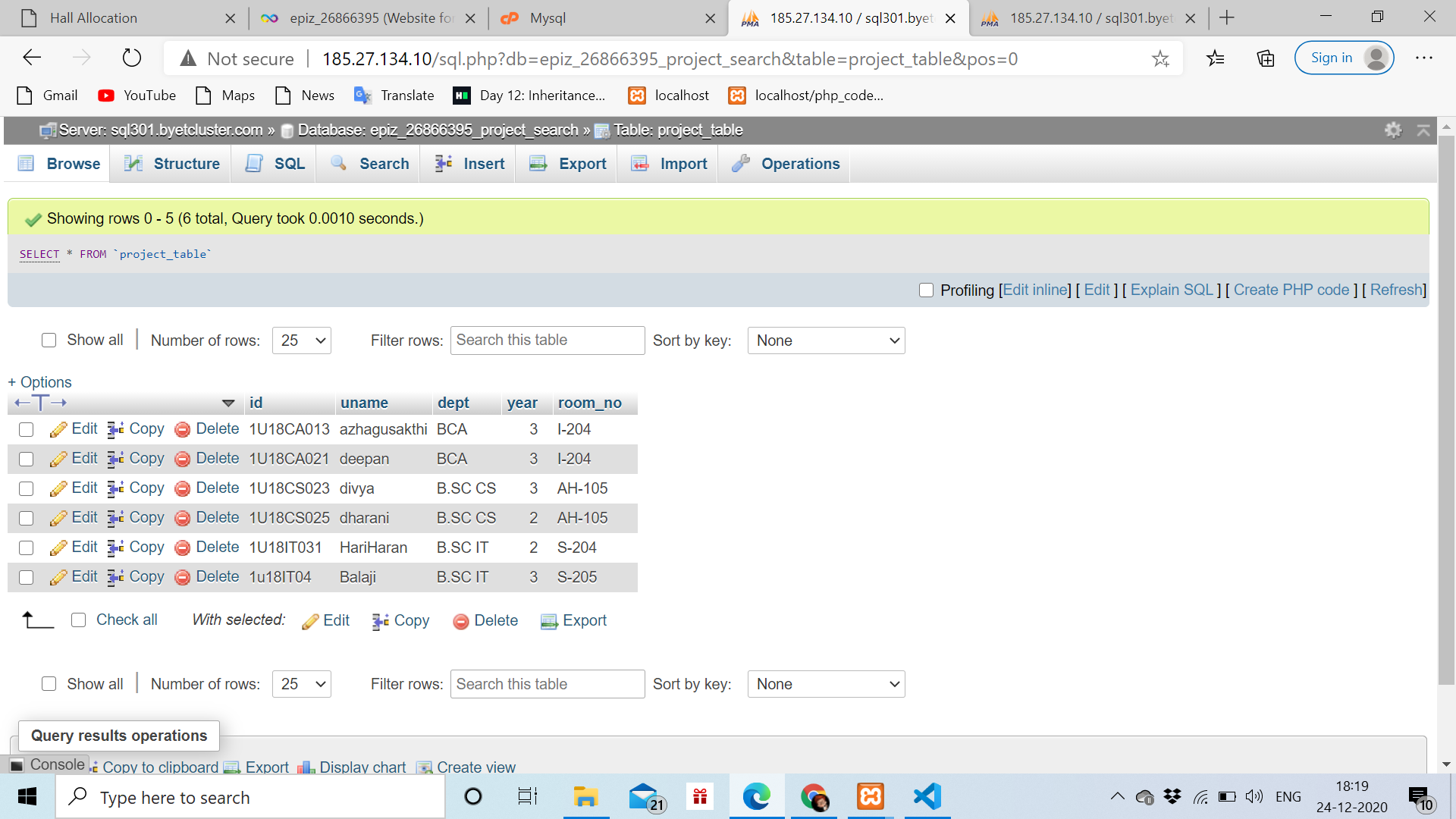 GitHub - Sakthi777/HALL-ALLOCATION-MANAGEMENT-SYSTEM