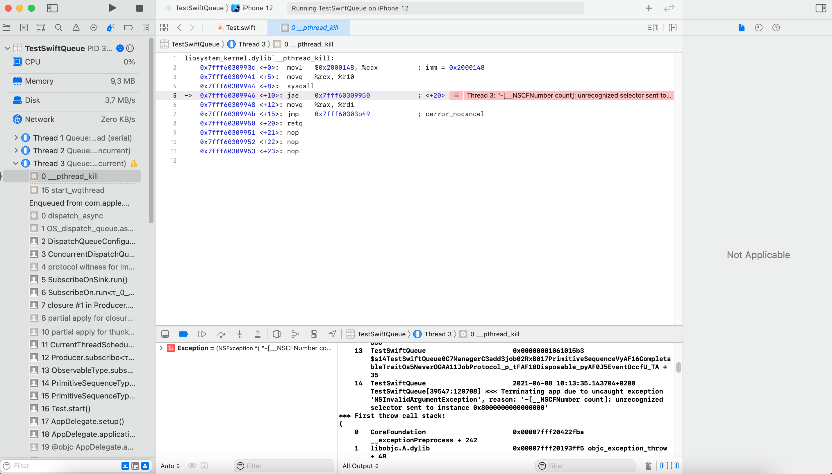 EXC_BAD_ACCESS in the method createQueue · Issue #388 · lucas34/SwiftQueue · GitHub