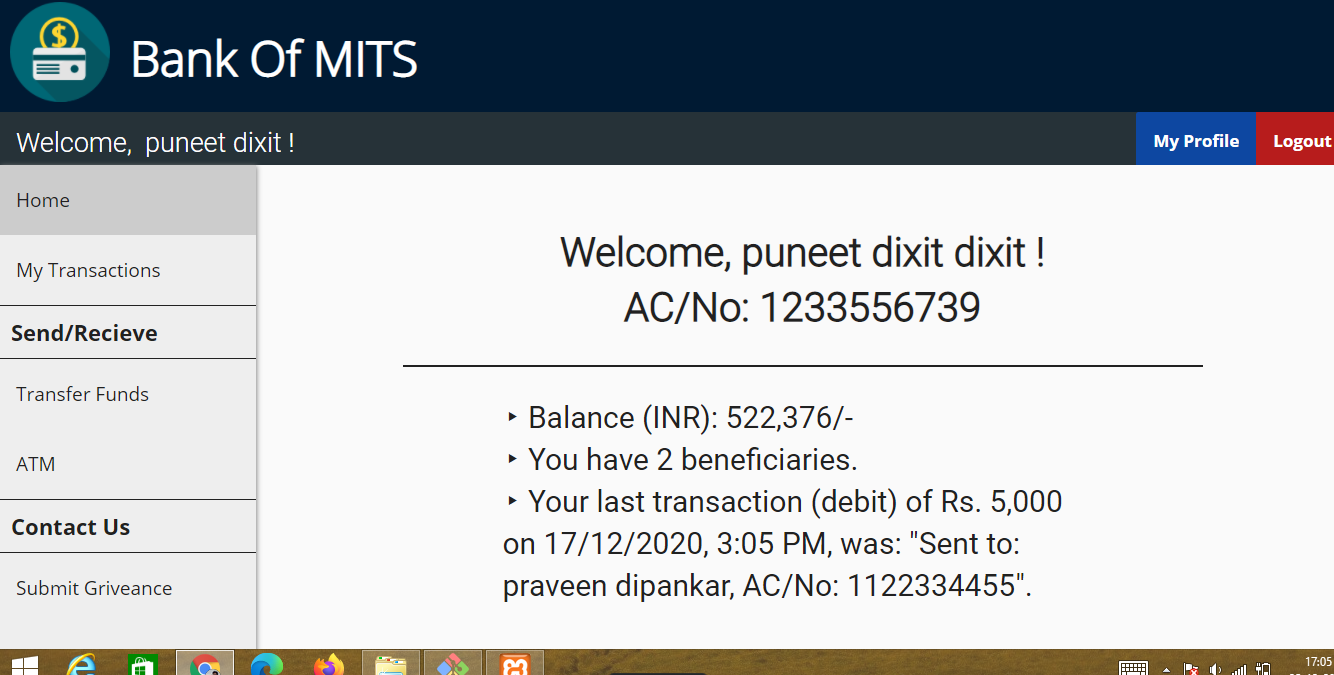 GitHub - puneetdixit576/E-Banking_web_application