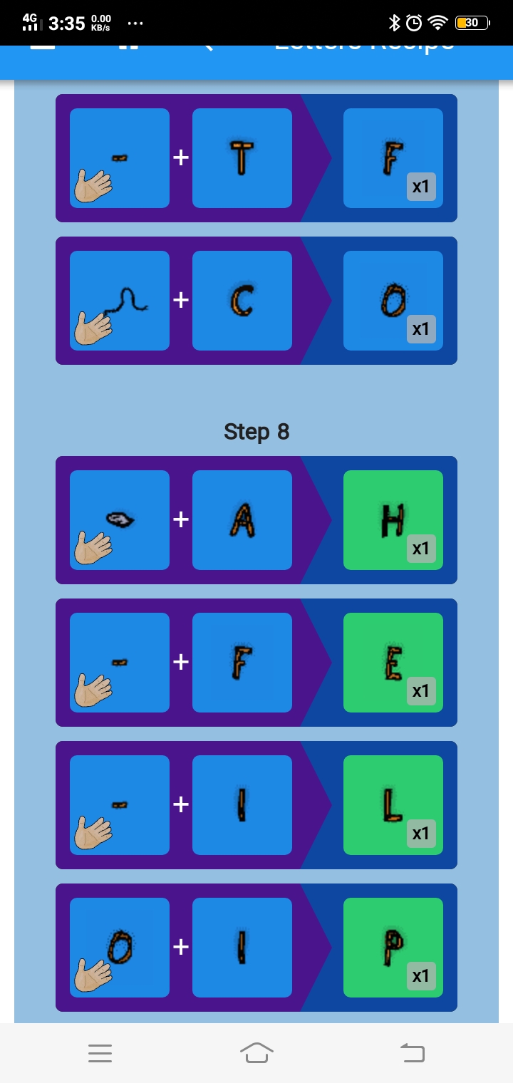 Highlight the final characters in latter recipe · Issue #144 · Kazetsukai/onetech · GitHub