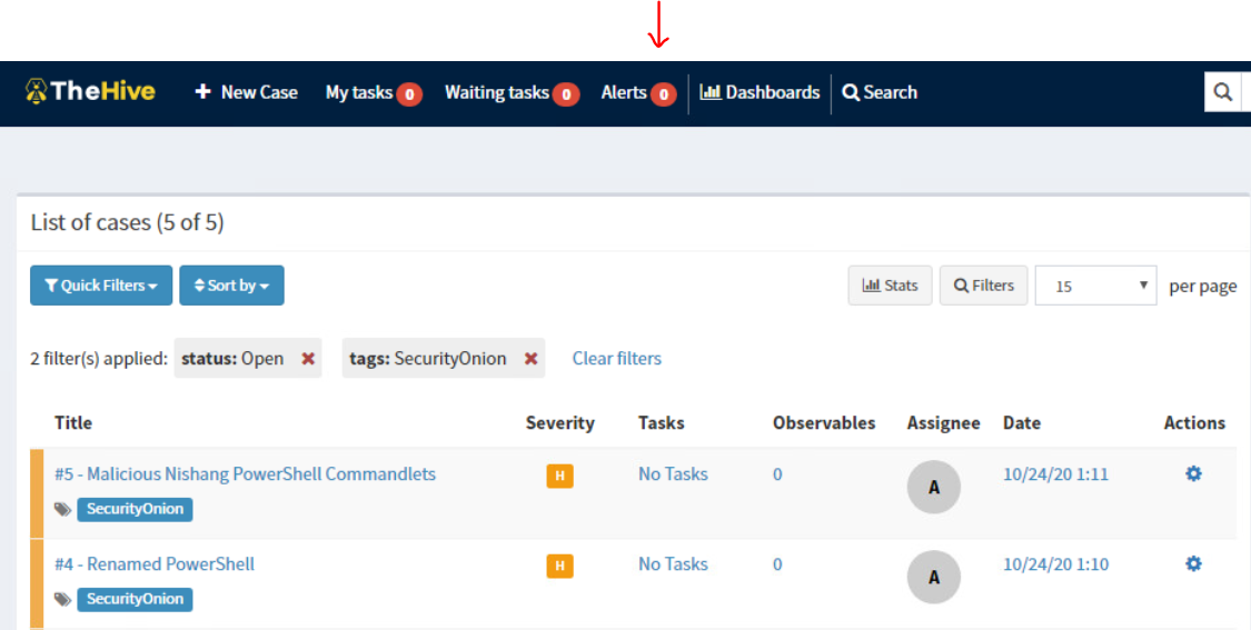 No alerts in the Hive.... · Security-Onion-Solutions securityonion ...