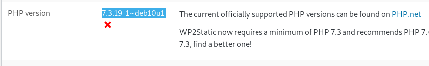 PHP version issue and failing conversion on Debian Buster · Issue #707 · elementor/wp2static ...