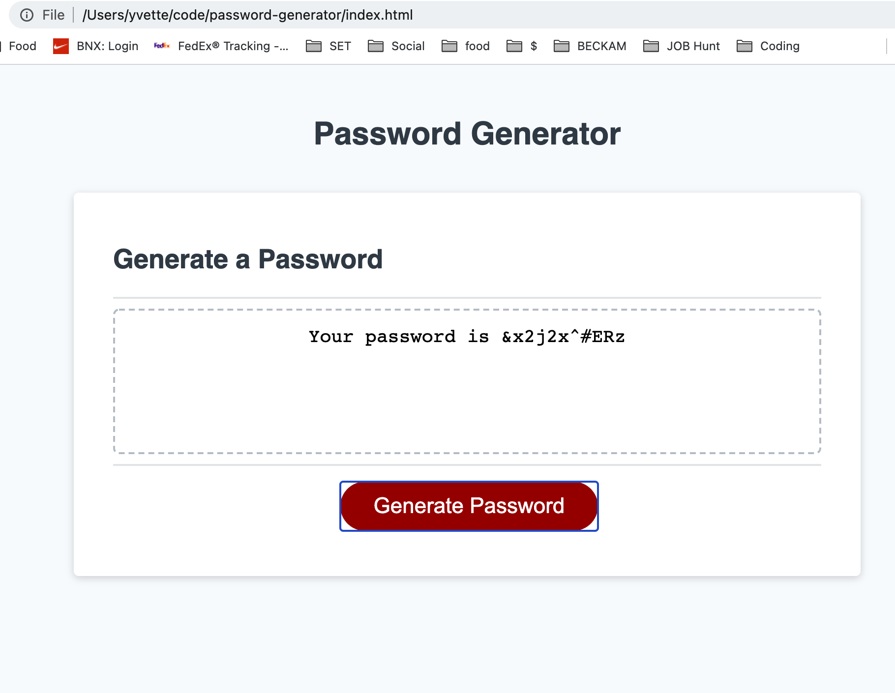 GitHub - yvettehenderson/password-generator
