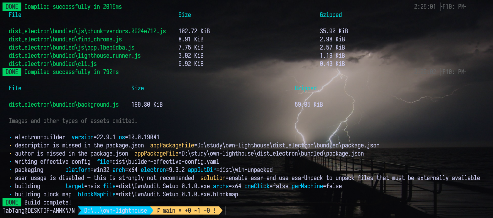 electron:build The dependency of post configuration in dependencies is not complete · Issue ...