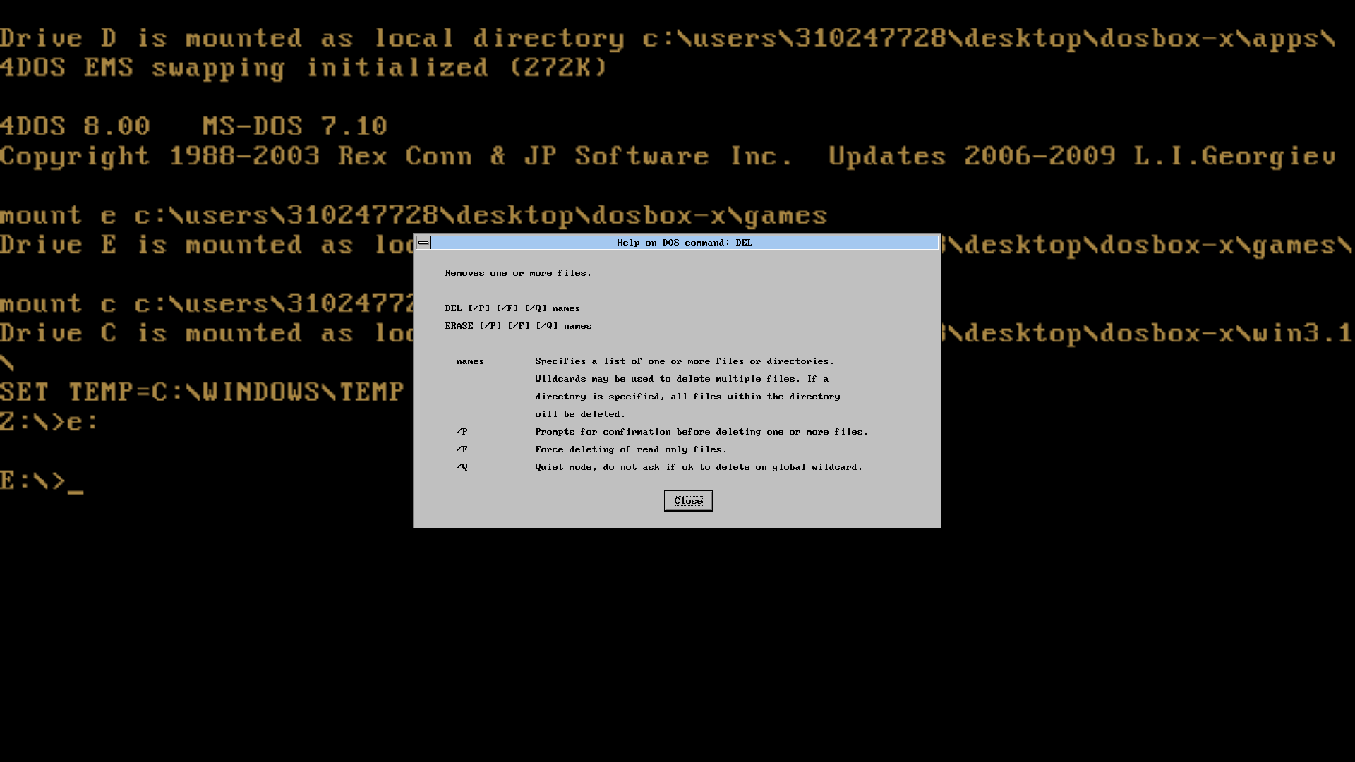 Inconsistent Help Menu Item Behaviour · Issue #3011 · joncampbell123/dosbox-x · GitHub