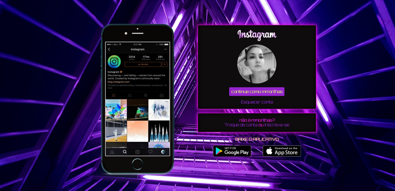 GitHub - mmorilhas/insta_page: Recriando a página do Instagram