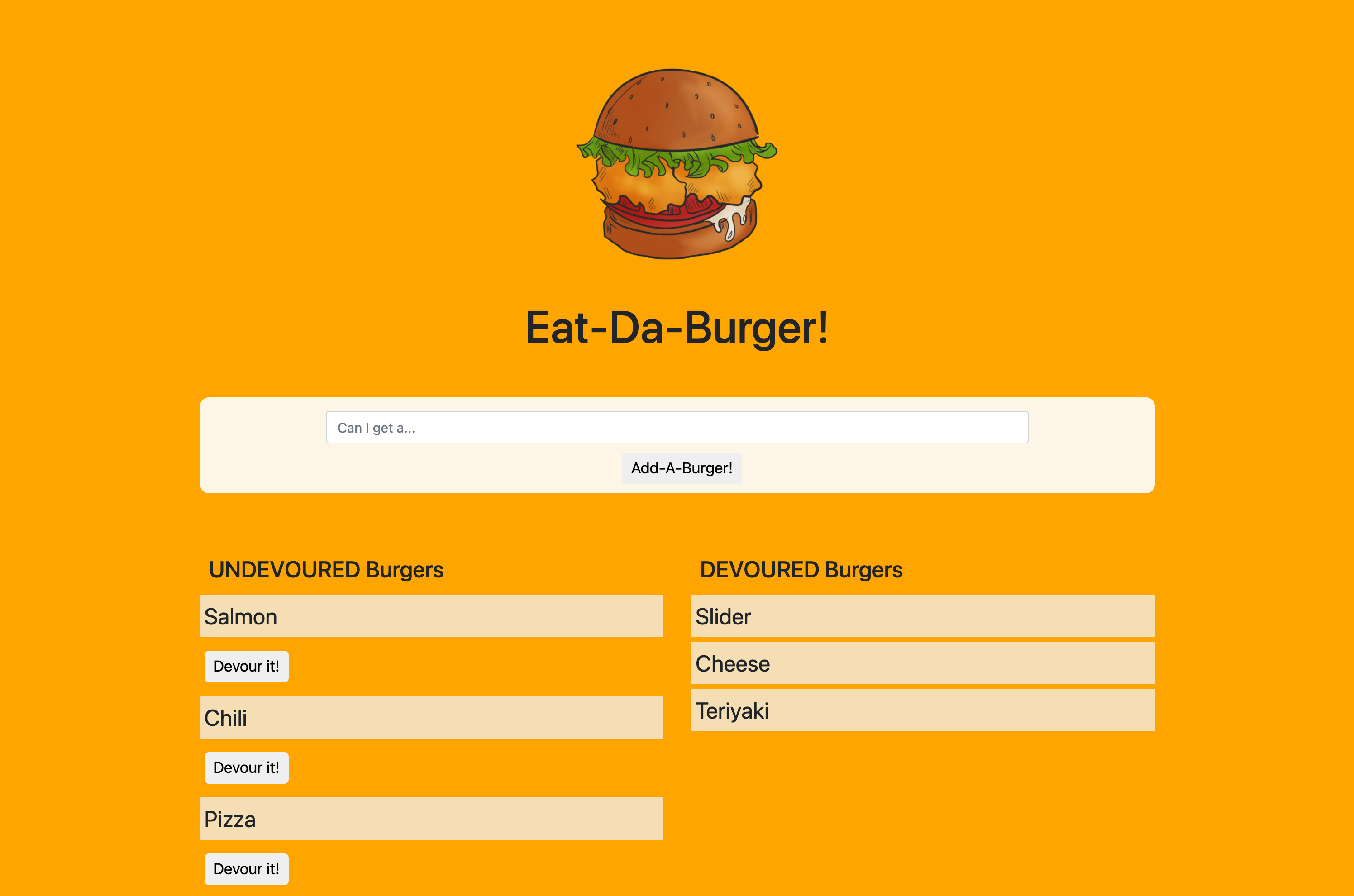 GitHub - ebsizzlin/burger: A restaurant app that lets users input the ...
