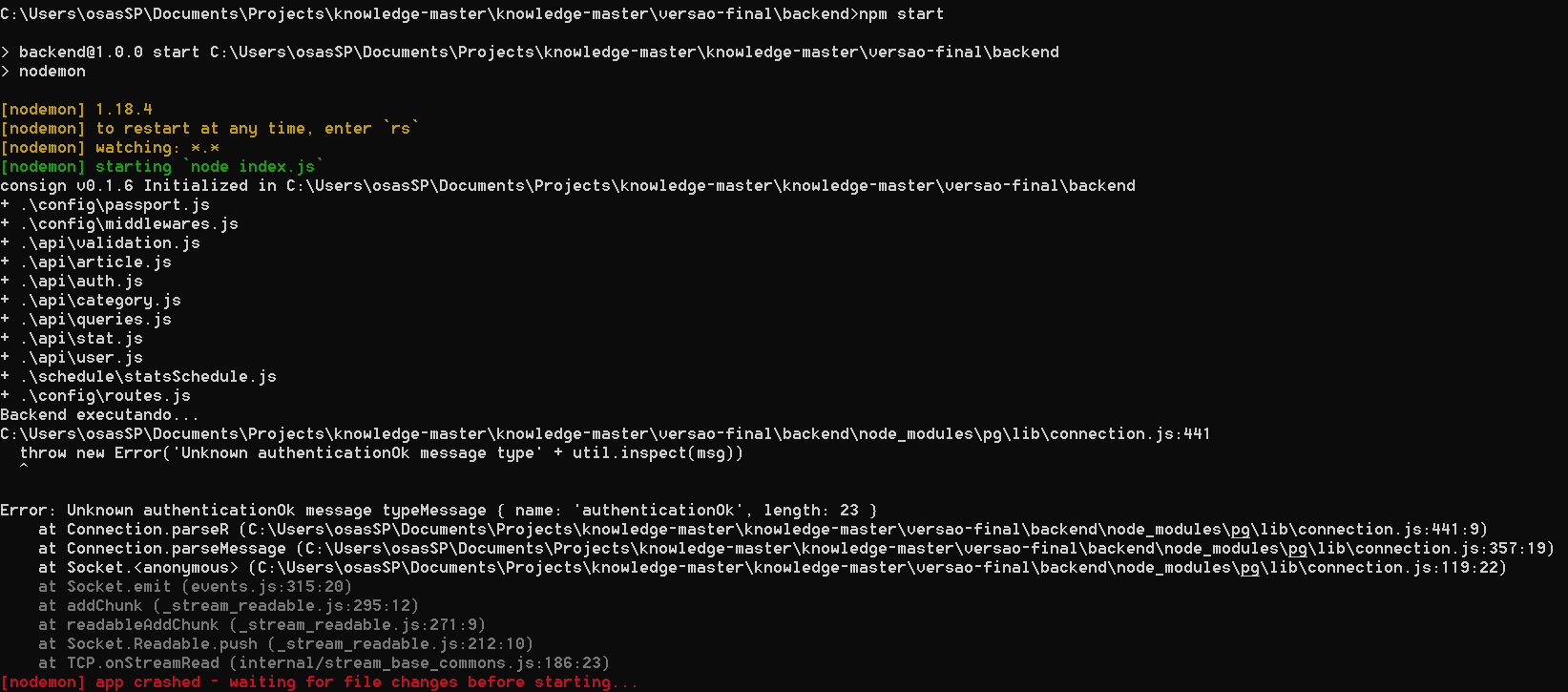 código diferente do vídeo · Issue #2 · cod3rcursos/knowledge · GitHub