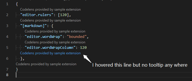 Tooltip not show when hover codelens · Issue #115732 · microsoft/vscode ...