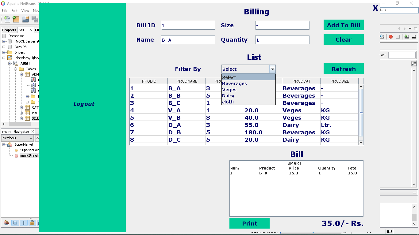 GitHub - absh31/sMart: sMart. Java Project which can Manage your stock ...