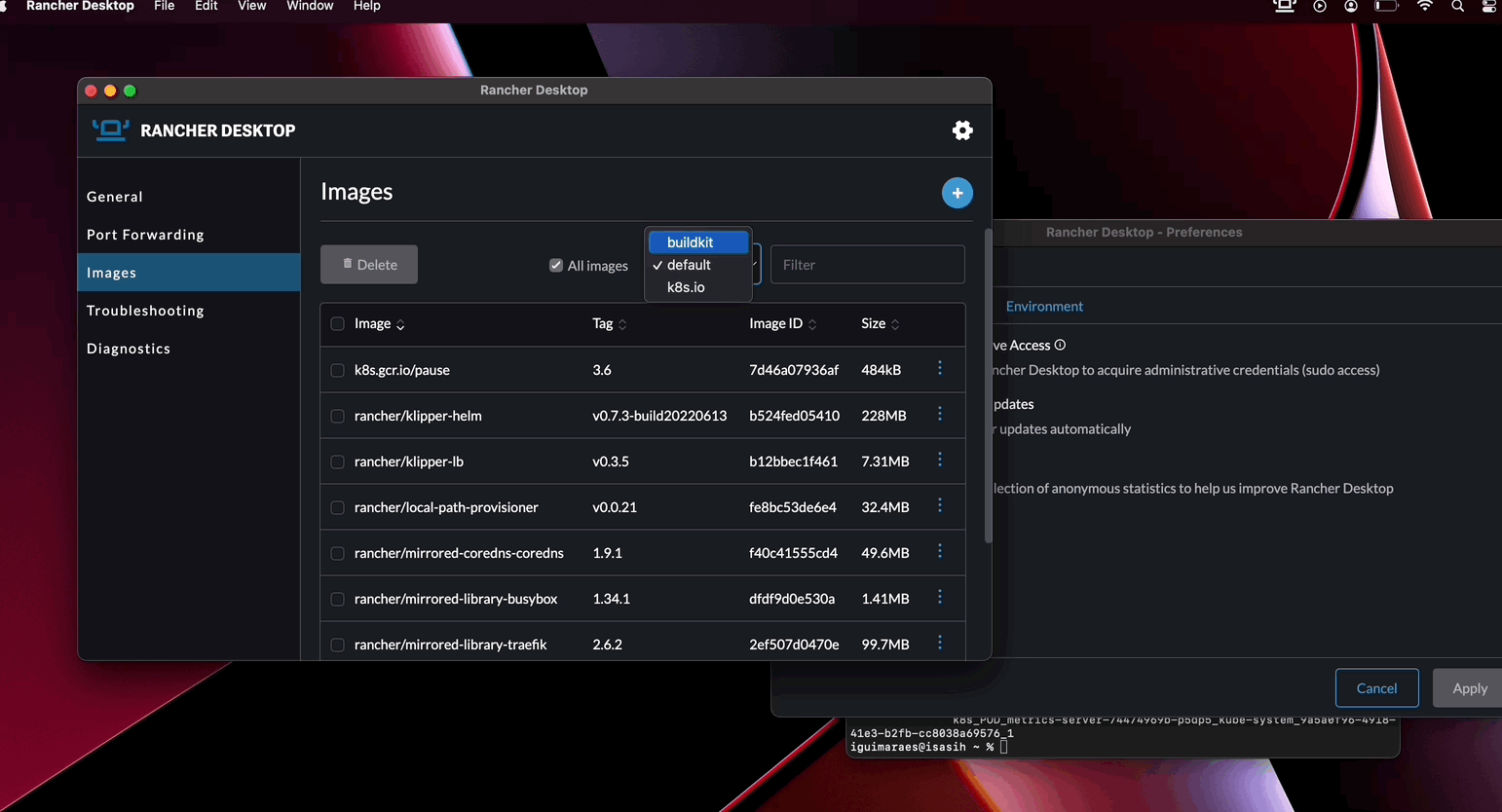 Images UI broken after switching container engine · Issue #3050 · rancher-sandbox/rancher ...