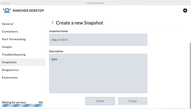 Snapshot fails to be created, but UI shows message of success · Issue #5744 · rancher-sandbox ...