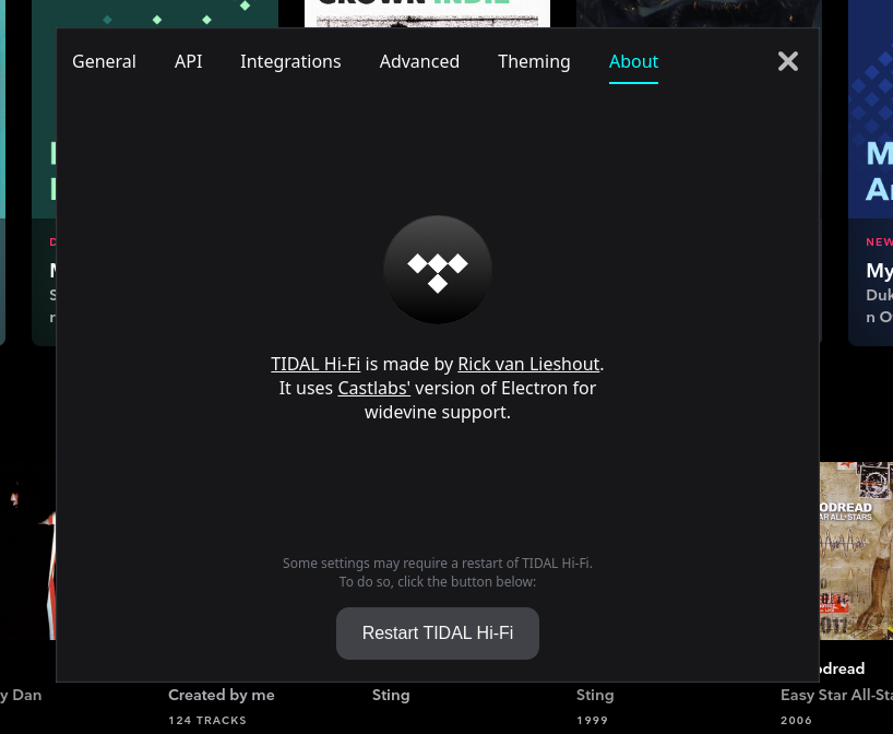 feature - list version number in About · Issue #275 · Mastermindzh/tidal-hifi · GitHub