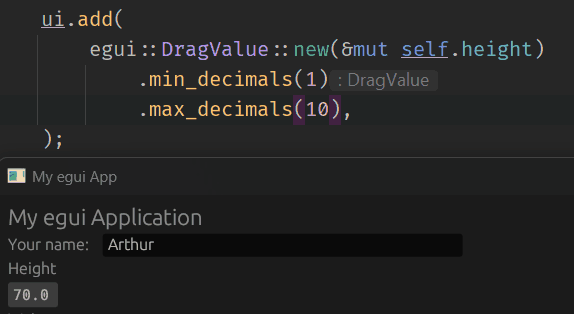 DragValue max_decimals not working on master · Issue #2370 · emilk/egui · GitHub