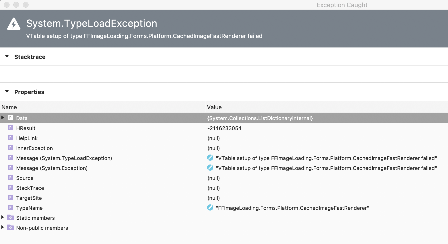 [android] Ffimageloading Crashes On Calling Init Method · Issue 4405 · Xamarin Xamarin Forms