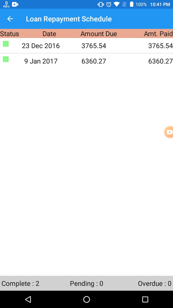 Padding absent in table header in Loan Repayment Schedule fragment · Issue #1672 · openMF ...