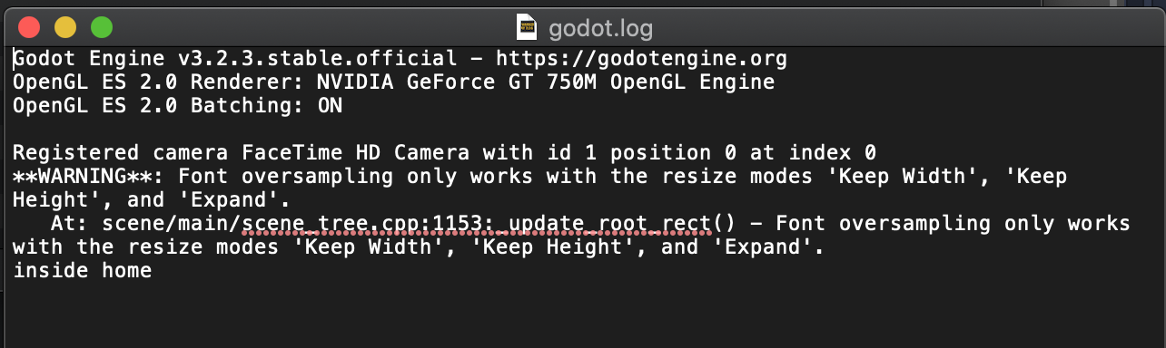 Not able to print on console using GD.Print("abc"); · Issue #42197 · godotengine/godot · GitHub