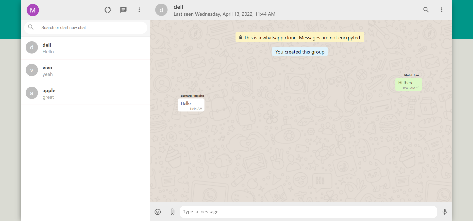 GitHub - Pradeepkumar6/whatsapp-clone-app