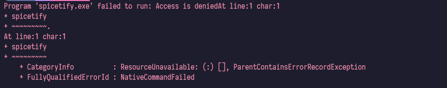 Cannot Install Spicetify · Issue 1922 · Spicetifyspicetify Cli · Github 