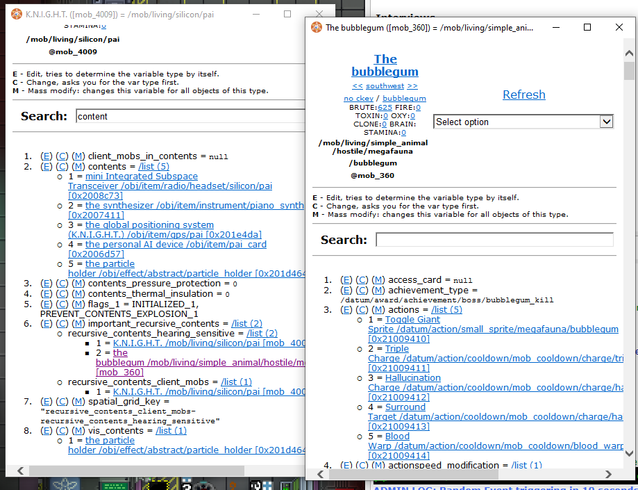 Bubblegum can become lodged inside a pAI if a miner is wearing it in their head slot when they ...