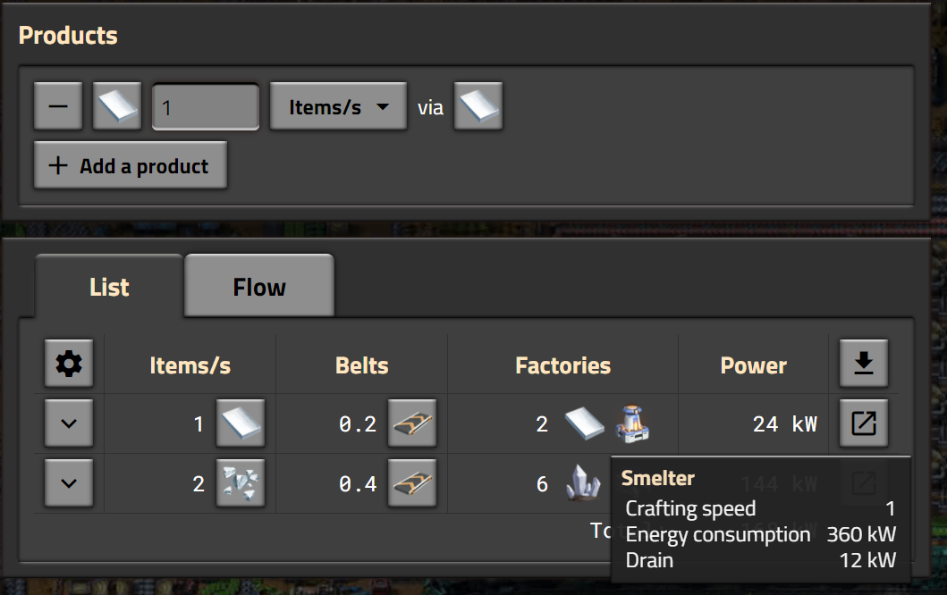 DSP power calculation is not correct · Issue #358 · factoriolab/factoriolab · GitHub