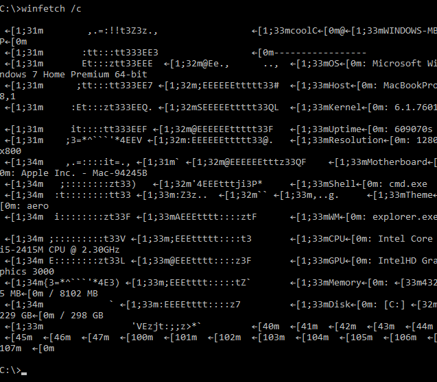 Colored version broken on Windows 7 · Issue #110 · lptstr/winfetch · GitHub