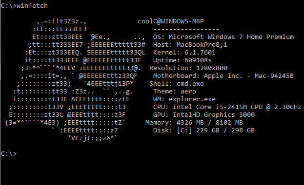 Colored version broken on Windows 7 · Issue #110 · lptstr/winfetch · GitHub